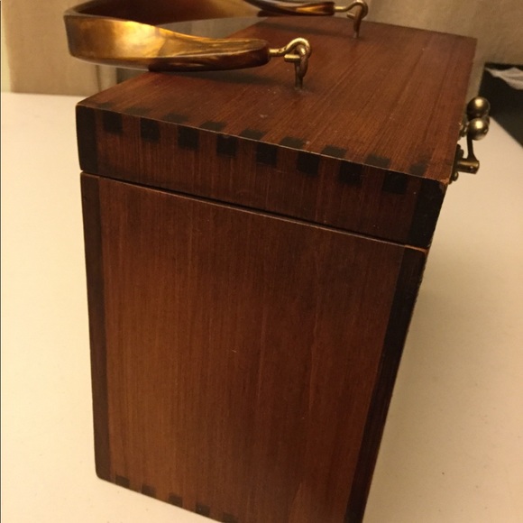 Bags | Vintage Wooden Box Purse Owls | Poshmark